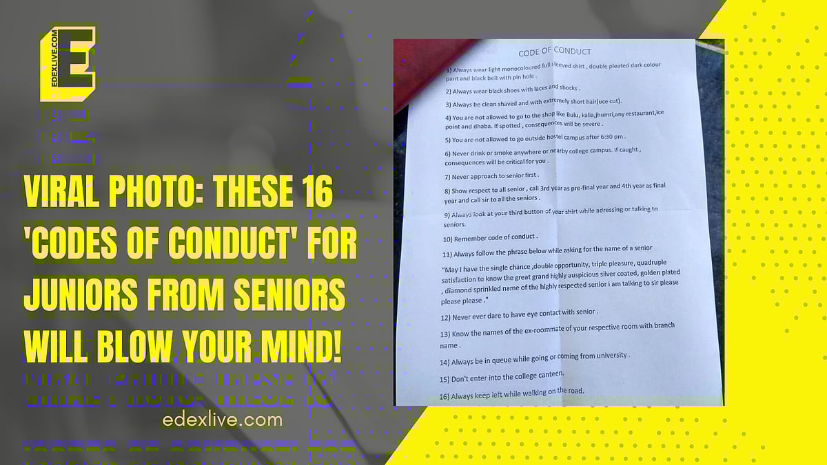 Viral photo: These 16 'codes of conduct' for juniors from seniors will blow your mind!